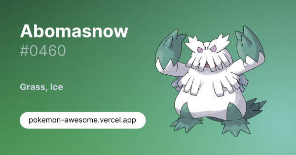 Abomasnow · #0460