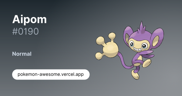 Aipom · #0190