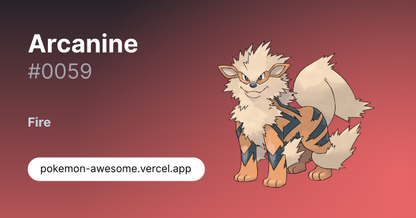 Arcanine · #0059
