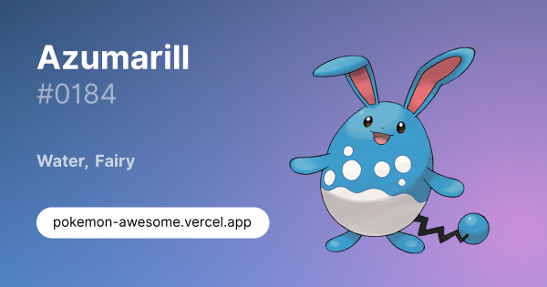 Azumarill · #0184