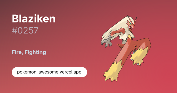 Blaziken · #0257