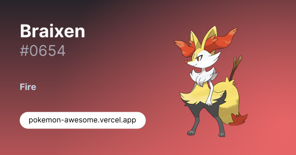 Braixen · #0654