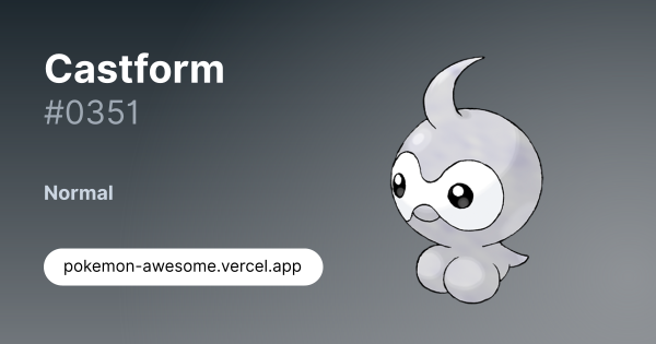 Castform · #0351