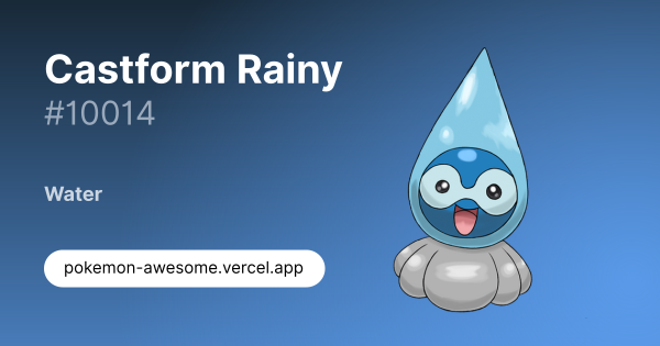 Castform Rainy · #10014