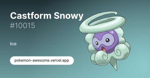 Castform Snowy · #10015