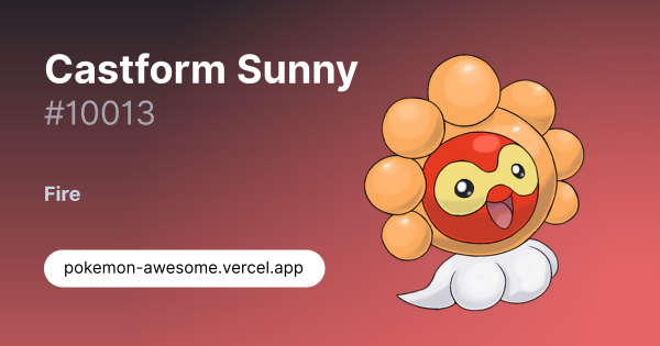 Castform Sunny · #10013