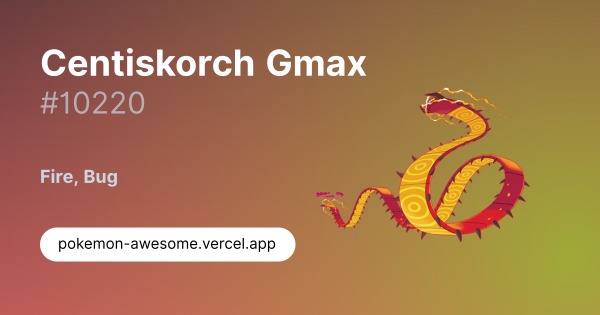 Centiskorch Gmax · #10220