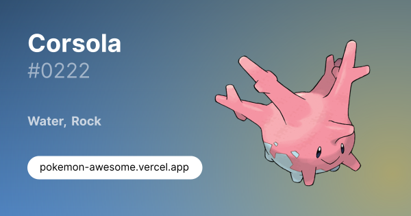Corsola · #0222