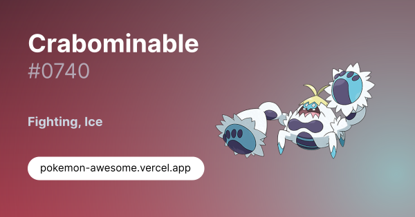 Crabominable · #0740