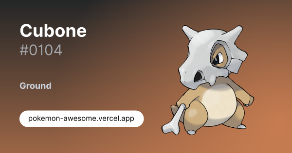Cubone · #0104