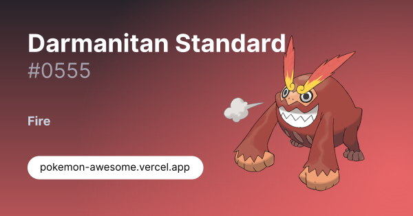 Darmanitan Standard · #0555