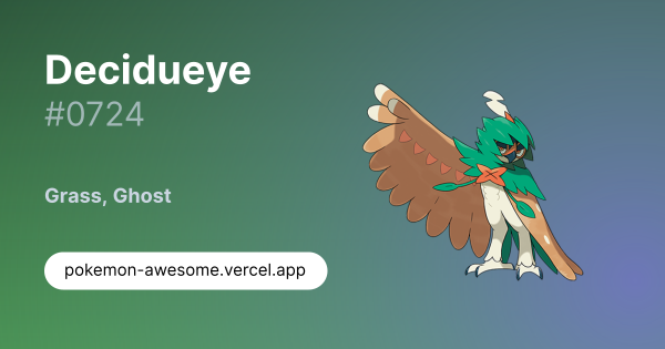 Decidueye · #0724