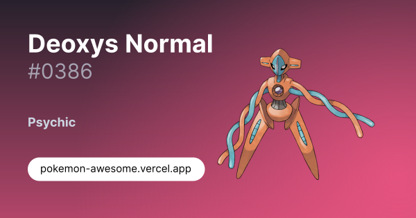 Deoxys Normal · #0386