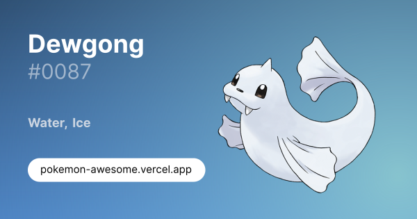 Dewgong · #0087