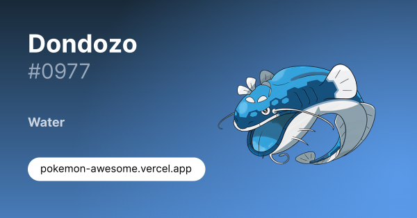 Dondozo · #0977