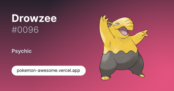 Drowzee · #0096