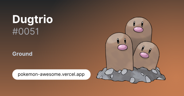 Dugtrio · #0051