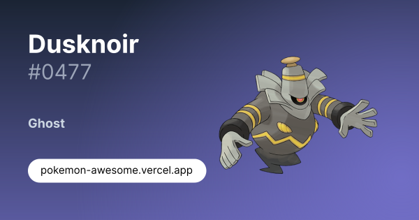 Dusknoir · #0477