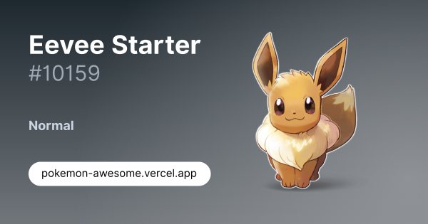 Eevee Starter · #10159