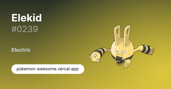 Elekid · #0239