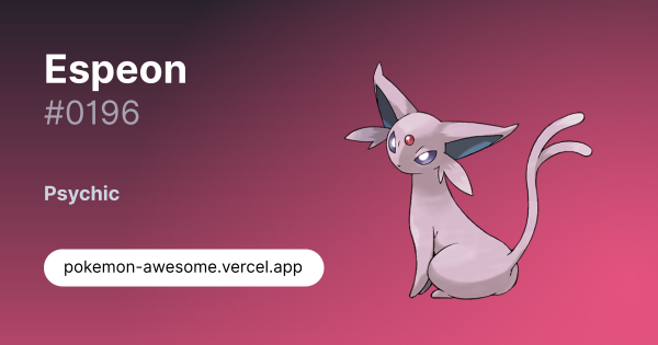 Espeon · #0196