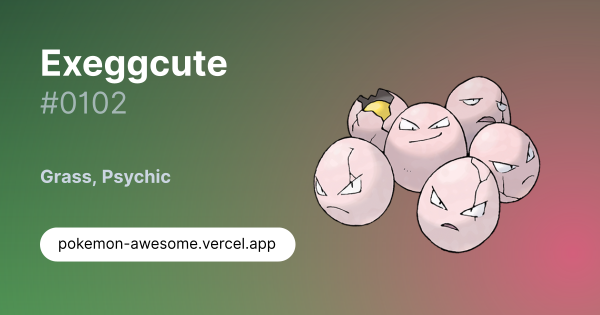 Exeggcute · #0102