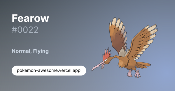 Fearow · #0022