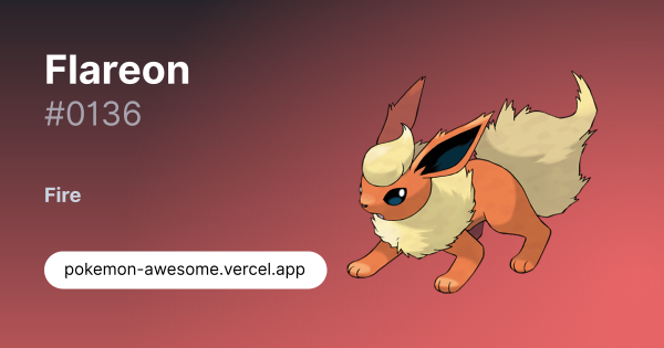 Flareon · #0136