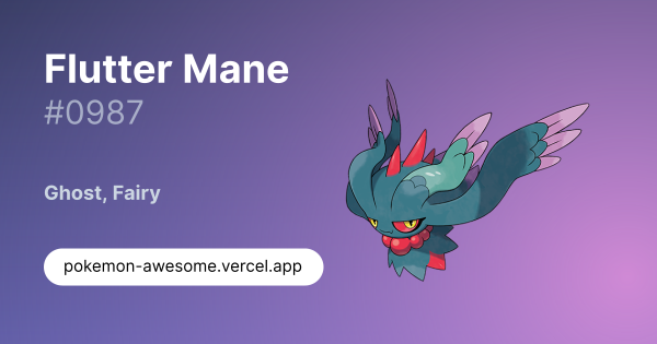 Flutter Mane · #0987