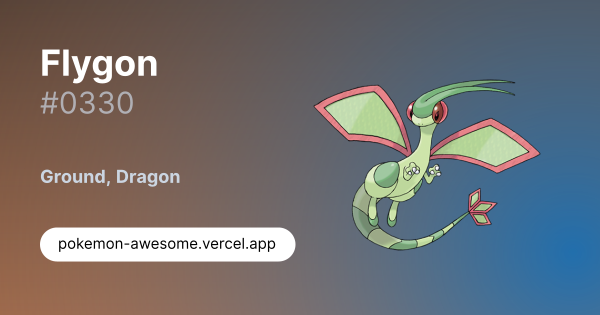 Flygon · #0330