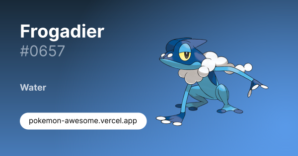 Frogadier · #0657