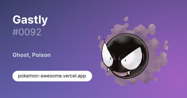Gastly · #0092