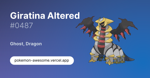 Giratina Altered · #0487