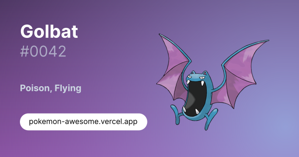 Golbat · #0042