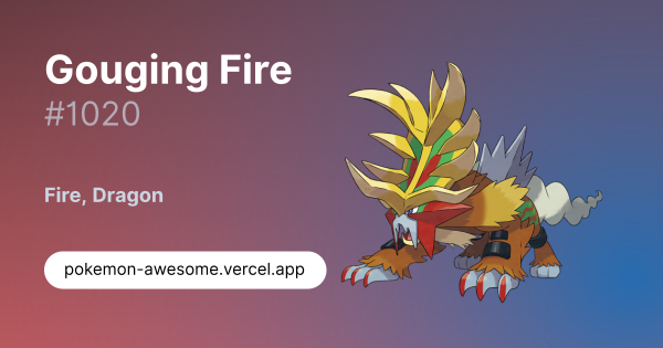 Gouging Fire · #1020