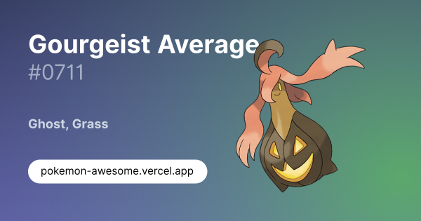 Gourgeist Average · #0711
