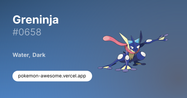 Greninja · #0658