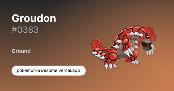 Groudon · #0383