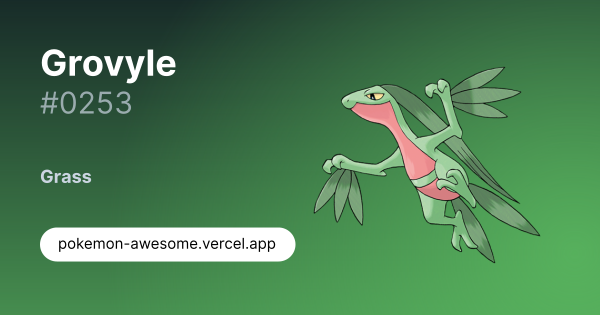 Grovyle · #0253