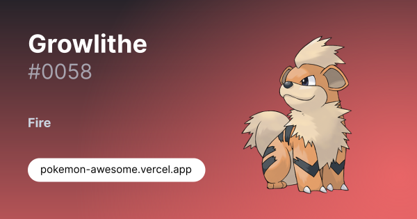 Growlithe · #0058