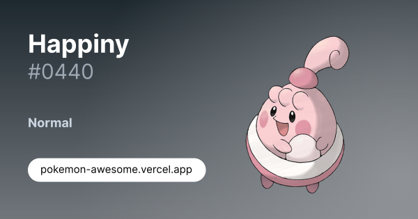 Happiny · #0440
