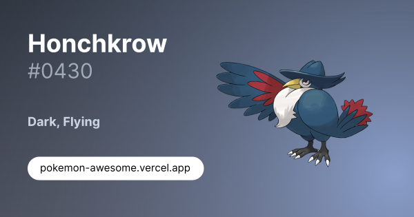 Honchkrow · #0430