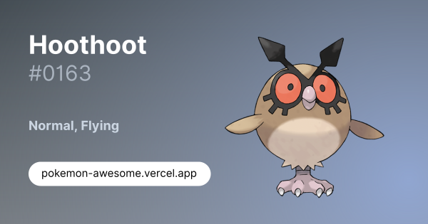 Hoothoot · #0163