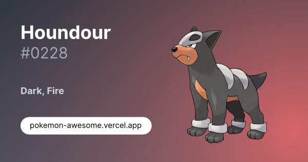 Houndour · #0228