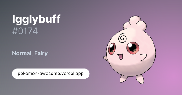 Igglybuff · #0174
