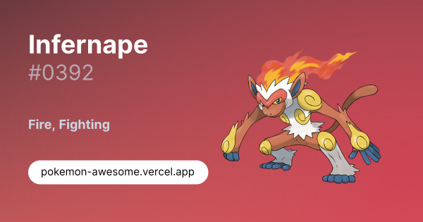 Infernape · #0392
