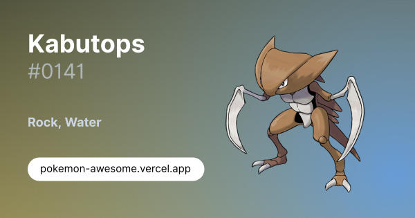 Kabutops · #0141
