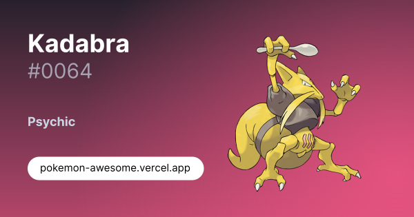 Kadabra · #0064
