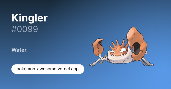 Kingler · #0099