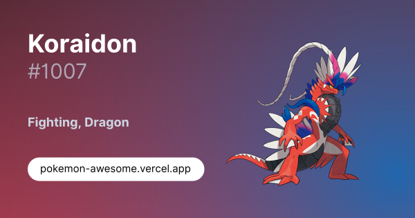 Koraidon · #1007